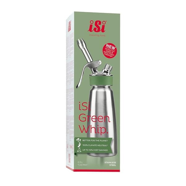 iSi North America Eco Series Green Whip for Whipped Cream - 1 Pint ...
