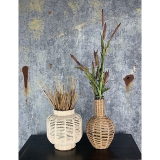 Jute Macrame Vase - Bed Bath & Beyond - 36147074