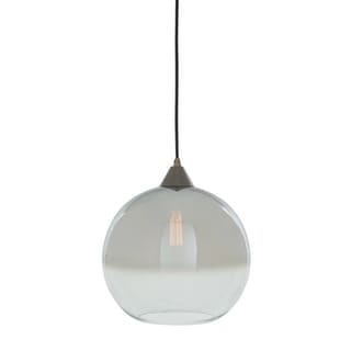 Minto Glass Pendant Light 1-CN Clear-Silver Finish L000848 Pendant ...