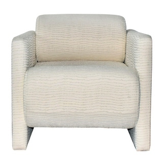 Ivory Armchair Contemporary Wide Lounge Chair Comfortable Stylish Home ...