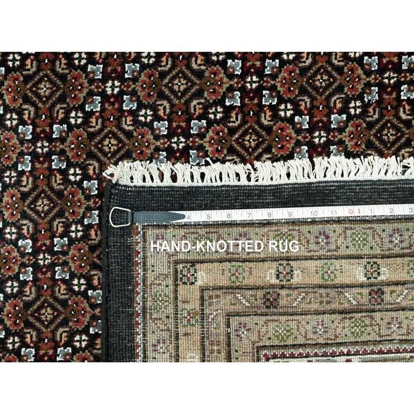 Caviar Black, Hand Knotted Tabriz Mahi With All Over Fish Design ...