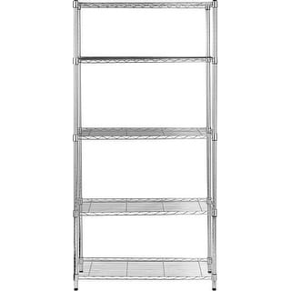 5-Shelf Adjustable, Heavy Duty Storage Shelving Unit ,Silver - Bed Bath ...