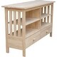 TV Stand, Solid Real Wood, Parawood, 48x16x30, Unfinished, Paint or ...