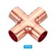 2pcs 15mm ID Copper Cross Pipe Fitting 4 Way Copper End Feed Equal ...