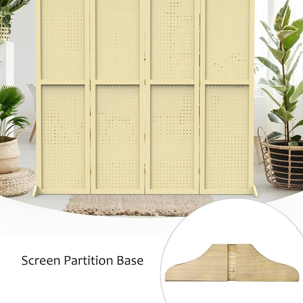 Room Divider Stand Wood Screen Partition Base Screen Panel Feet Durable ...