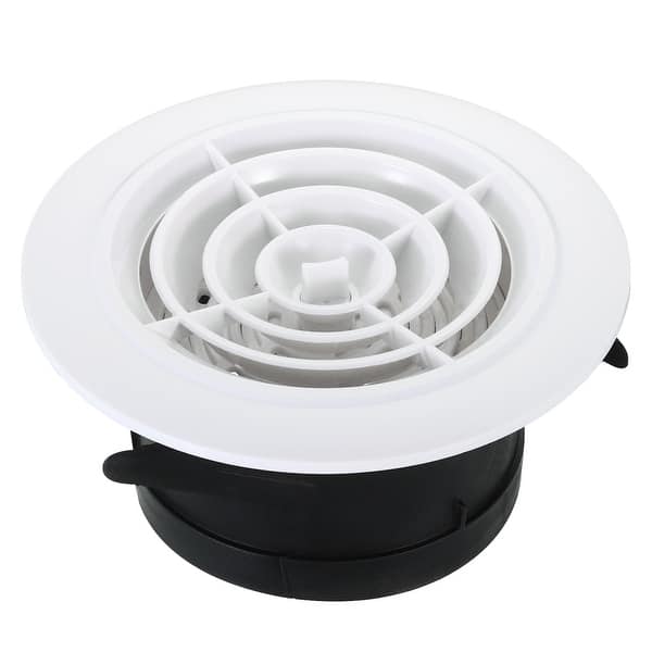 4" Round Air Vent Adjustable Grill Soffit Vent with Screen Rotate Type ...