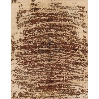 Ahgly Company Machine Washable Abstract Dark Sienna Brown Area Rugs ...