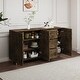 Comprehensive Storage with Divided Display:Versatile Side Cabinets for ...