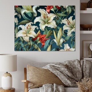Designart "Soft Colors Lilies Collage I" Lily Wall Art - Bed Bath ...
