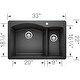 Blanco KA-440200 Diamond 33" Dual Mount Double Basin Granite Composite ...