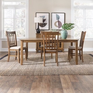 Santa Rosa Antique Honey 5 Piece Rectangular Table Set - Bed Bath ...