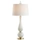 Maddie 33.7" Glass LED Table Lamp, White by JONATHAN Y - Bed Bath ...