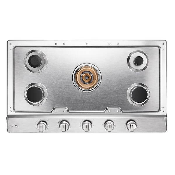 FOTILE Tri-Ring Gas Cooktop with Total 57K BTU on 5 Burners, Fast ...