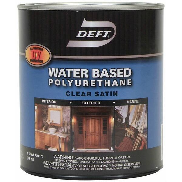 Deft DFT259/04 Water Based Polyurethane Interior/Exterior Urethane, 1 ...