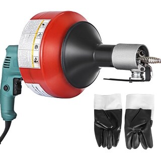 VEVOR Drain Cleaner 26'x1/3" 700W Portable Electric Drain Pipe Cleaning ...