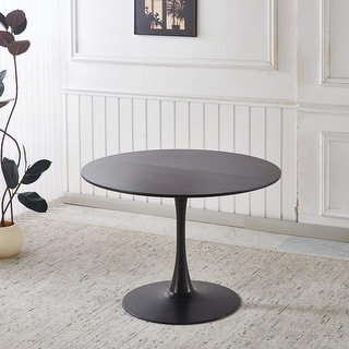 Mid-Century Modern Round Versatile Dining or Coffee Table for 4-6 ...