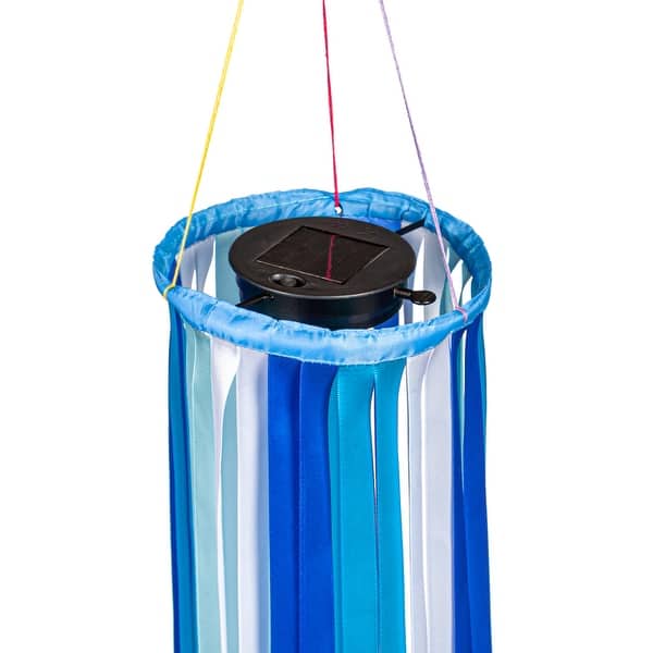 Shades of Blues Ribbon Solar Powered Windsock - Bed Bath & Beyond - 39926460