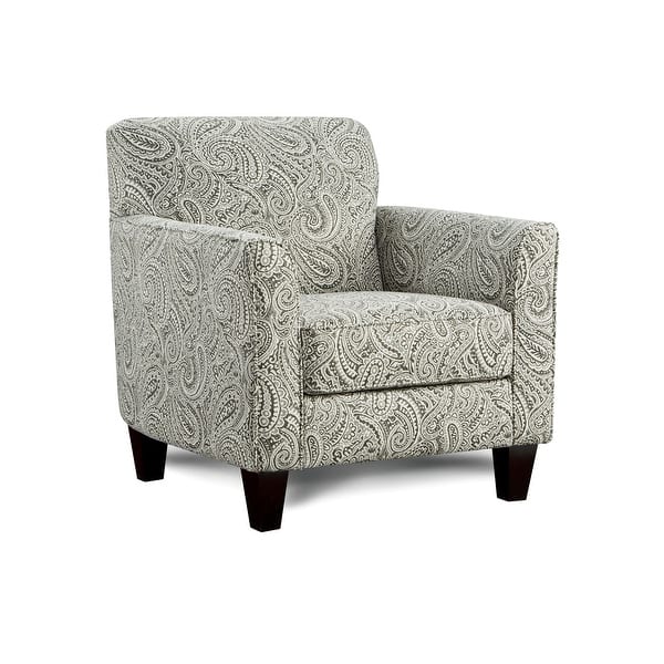Limitte Transitional Multi-colored Chenille Paisley Pattern Armchair by ...