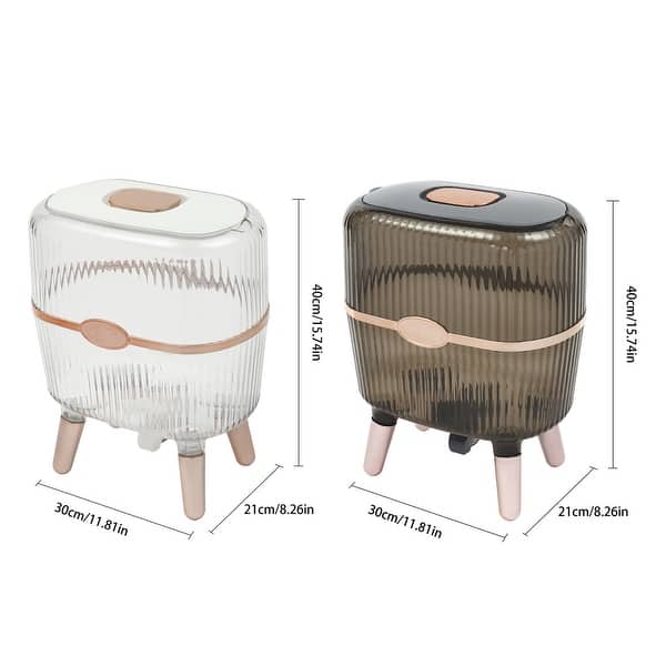 Rice Dispenser Multi-functional Push-press Rice Bucket with Lid - On ...