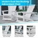 Modern 2-Slat Adirondack Poly Resin Rocking Chair for Indoor/Outdoor ...