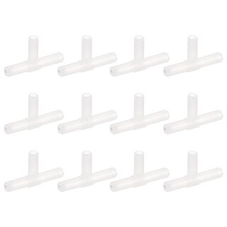 12Pcs Plastic Pipe Fitting, 3/16"(4.9mm) OD Transparent for Fish Tank ...