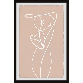 'One Line Figure' Framed Painting Print - Bed Bath & Beyond - 35510744