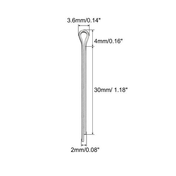 Split Cotter Pins,316 Stainless Steel Clip Fastener Fitting, 60Pcs ...