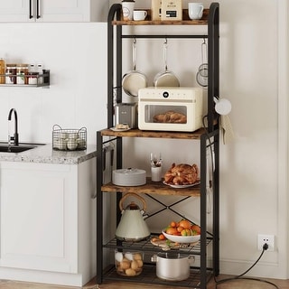 Kitchen Bakers Storage Rack with Power Outlet - Bed Bath & Beyond ...
