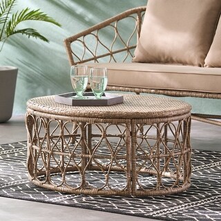 Bruce Coffee Table Rattan Table Outdoor Garden Patio Table - 32.50 ...