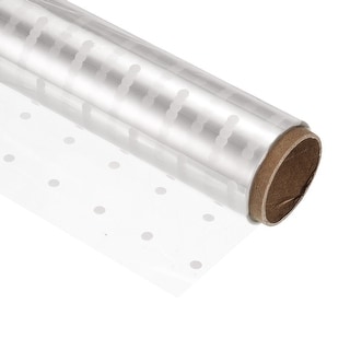 Wrap Roll Wrapping Paper White Polka Dots 49ft x 16in 2.2 Mil, Clear ...