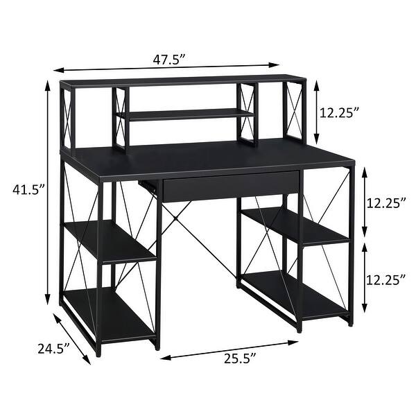 Studio Desk Computer Desks with Drawer and Open Compartments - Bed Bath ...