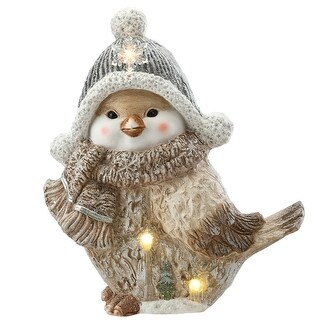 National Tree Company 16 in. Lighted Snowbird Figurine - Bed Bath ...