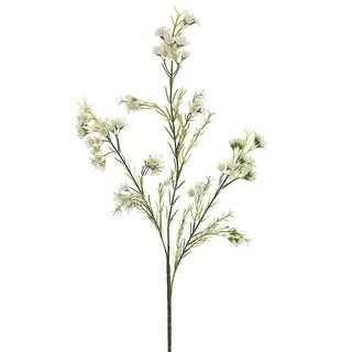 27" Yellow Waxflower Artificial Decorative Spray - Bed Bath & Beyond ...