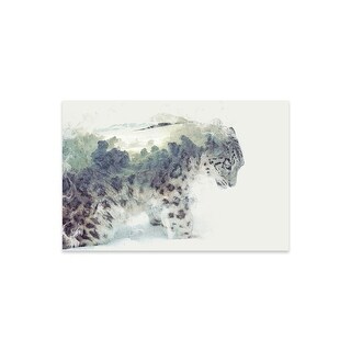 Snow Leopard Print On Acrylic Glass by Dániel Taylor - Bed Bath ...