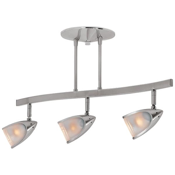 Access Lighting Comet - 3-Light Dimmable LED Semi-Flush - Brushed Steel ...