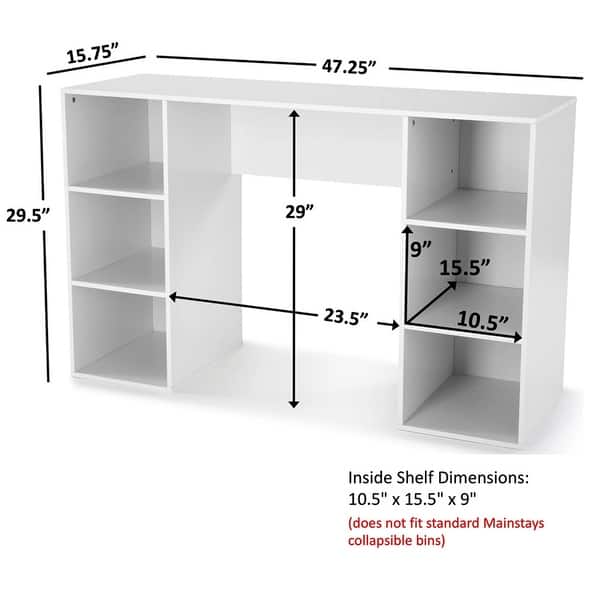 6-Cube Storage Computer Desk - Bed Bath & Beyond - 37527767