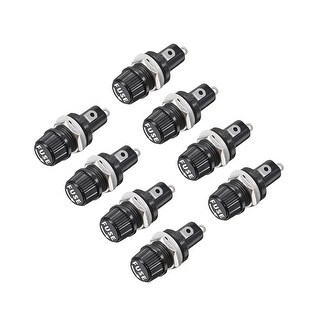 Screw Cap Panel Mounted 5x20mm Fuse Holder AC 125V/15A 250V/10A 8Pcs ...