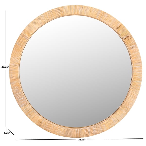 SAFAVIEH Mila 36-inch Round Decorative Accent Wall Mirror - 36Wx1Dx36H ...