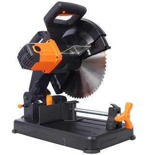15-Amp Heavy Duty 14 Inch Metal Cutting Chop Saw W/ 2x14 Inch Carbide ...