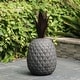 Grey and Rustic Brown Pineapple Garden Indoor Outdoor Statue - Bed Bath ...