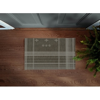ZINA WOOD with Rubberized non-slip Backing Indoor|Outdoor Mat By Kavka ...