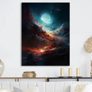 Designart "Imagine Space II" Space Metal Wall Art - Bed Bath & Beyond ...