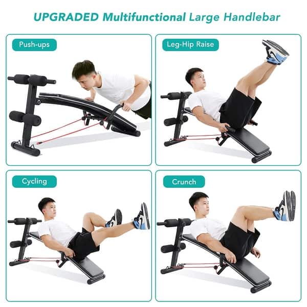 Sit Up Bench Adjustable and Foldable Slant Board for Abdominal Exercise ...