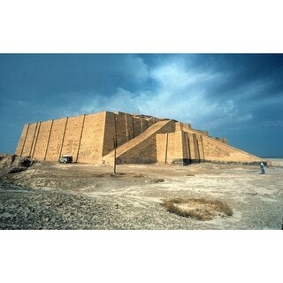 Iraq Ziggurat In Ur. /Nthe Partially Restored Third Sumerian Dynasty ...
