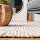 SAFAVIEH Handmade Vintage Boho Leather Zhanna Modern Stripe Leather Rug ...