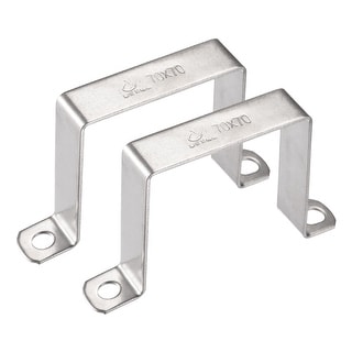 304 Stainless Steel U Shaped Connector Bracket for Door Closed 2pcs ...