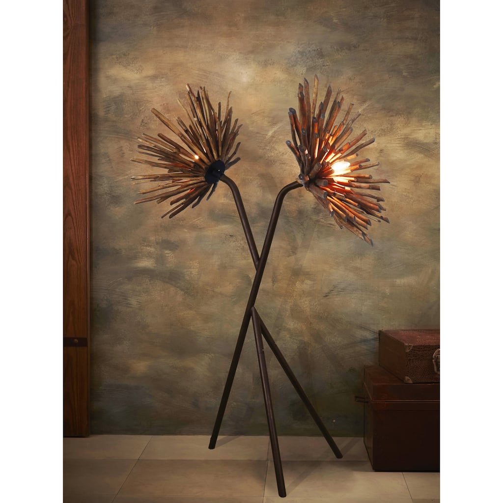 Artiva USA Unique Nature Floor Lamp, Handcrafted In Thailand - 59 ...
