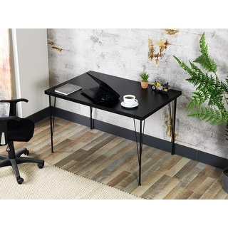 Wood top module With Metal Legs Study Desk - Bed Bath & Beyond - 34465587