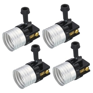 4Pcs 3-Way Lamp Socket Replacement with Turn Switch Knob for E26 Lamps ...