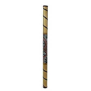 36 Inch Bamboo Rain Stick Percussion Instrument Dot Painted Design - 35 ...